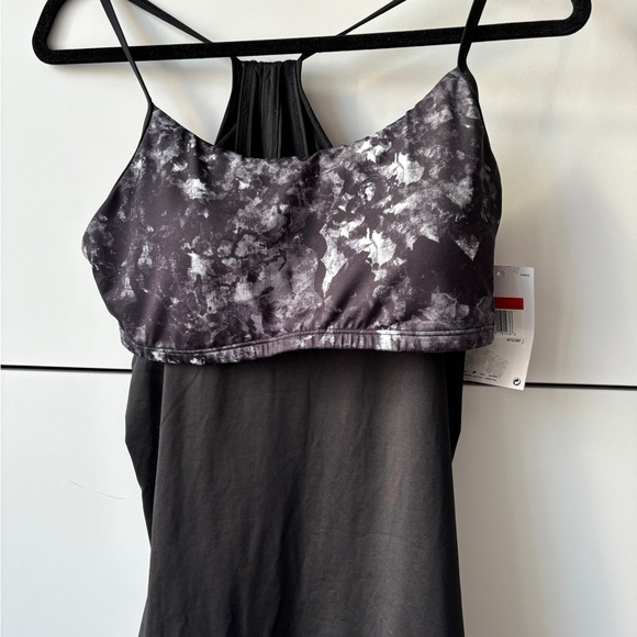 Nike | Swim | Nike Black And Gray Tankini Swim Top | Poshmark